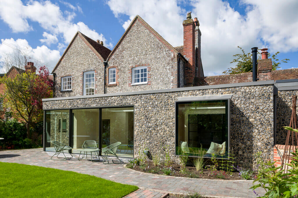 RIBA Journal - Sympathetic flint-faced extension - HAPA Architects